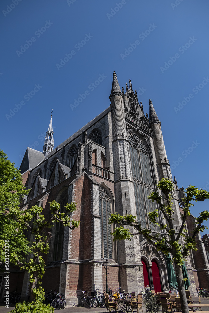 Late Gothic basilica Hooglandse Kerk (from fifteenth century) dedicated ...