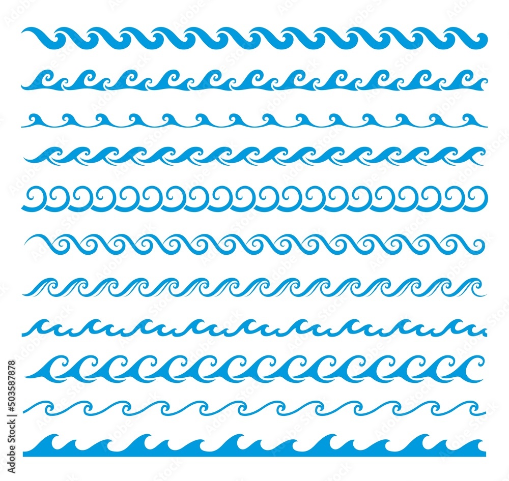 Blue Water Borders