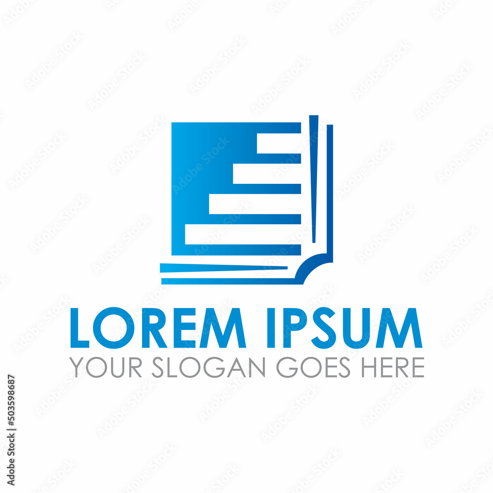 bookstore vector , library logo vector Stock Vector | Adobe Stock