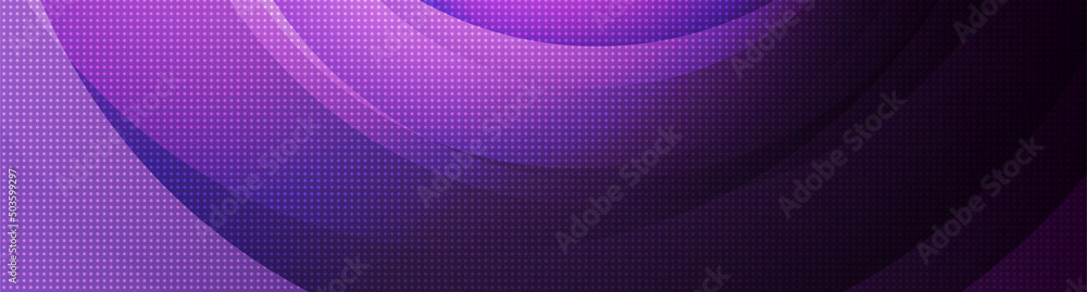 Dark violet tech minimal background with abstract waves and dots ...