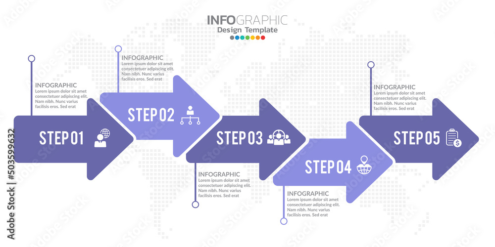 Infographic elements for content, diagram, flowchart, steps, parts ...