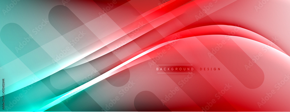 Abstract background. Shadow lines on bright shiny gradient background ...