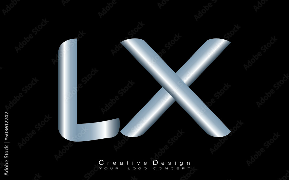 LX letter logo design template vector Stock Vector | Adobe Stock