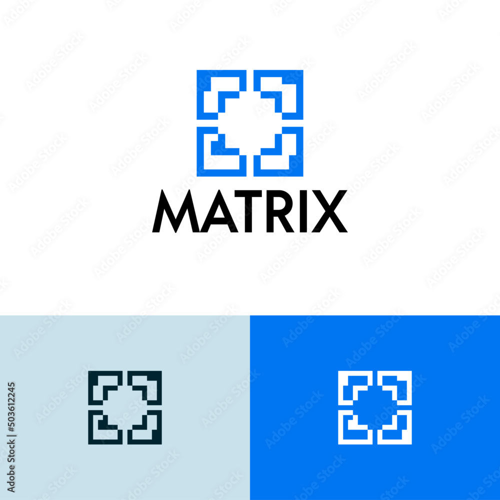 Code blockchain logo design vector concept. Cloud data company brand ...