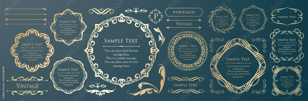 Luxury frame design card design antique luxury vintage Stock Vector ...