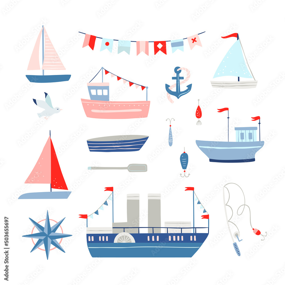 Nautical Boat Clipart