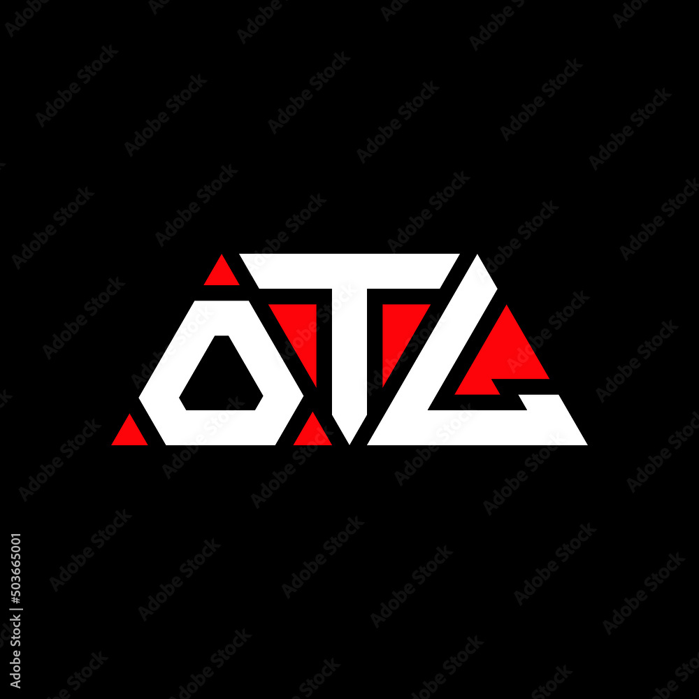 OTL triangle letter logo design with triangle shape. OTL triangle logo ...