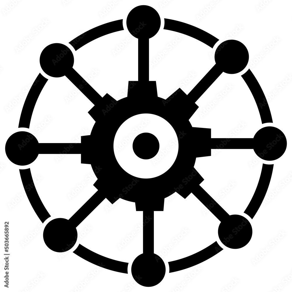 Multi channel icon on white background. architecture sign ...