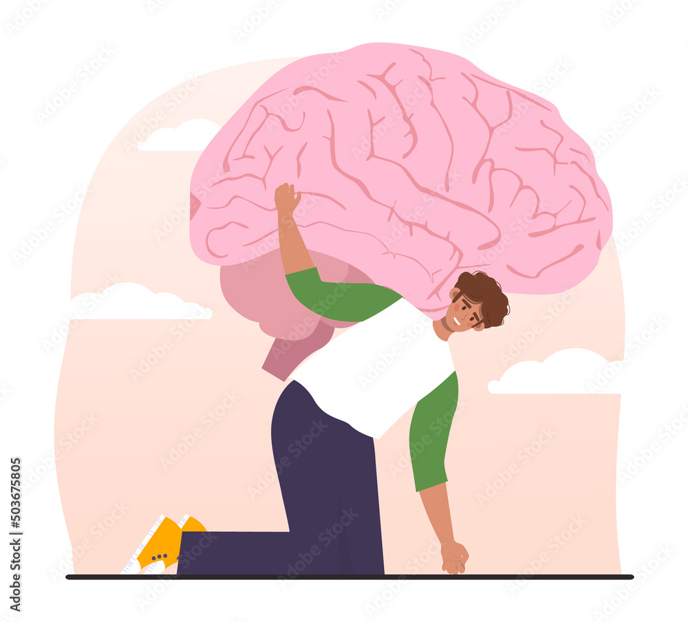 Rationalism set. Logical and structural thinking. Mind behavior Stock ...