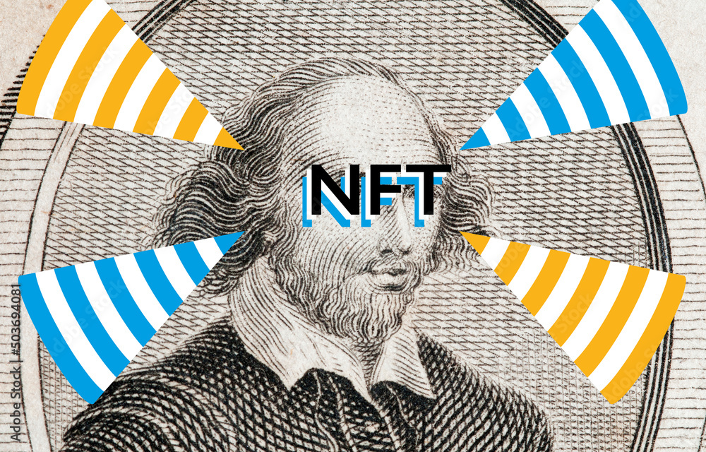 NFT Shakespeare party (original photo of lithograph published in the ...
