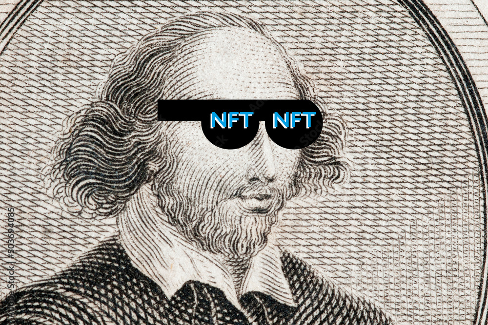 NFT Shakespeare sunglasses (original photo of lithograph published in ...