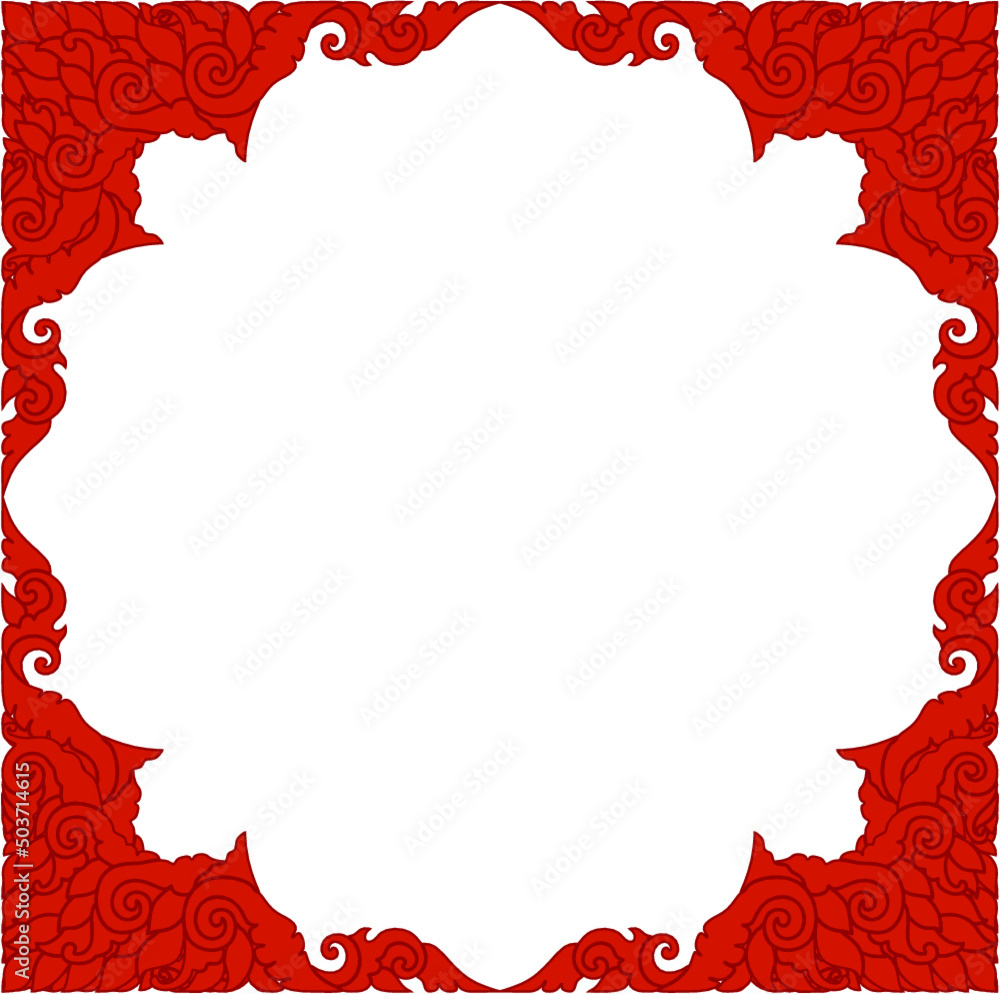 Vertical vector background with the red frame on white background with ...