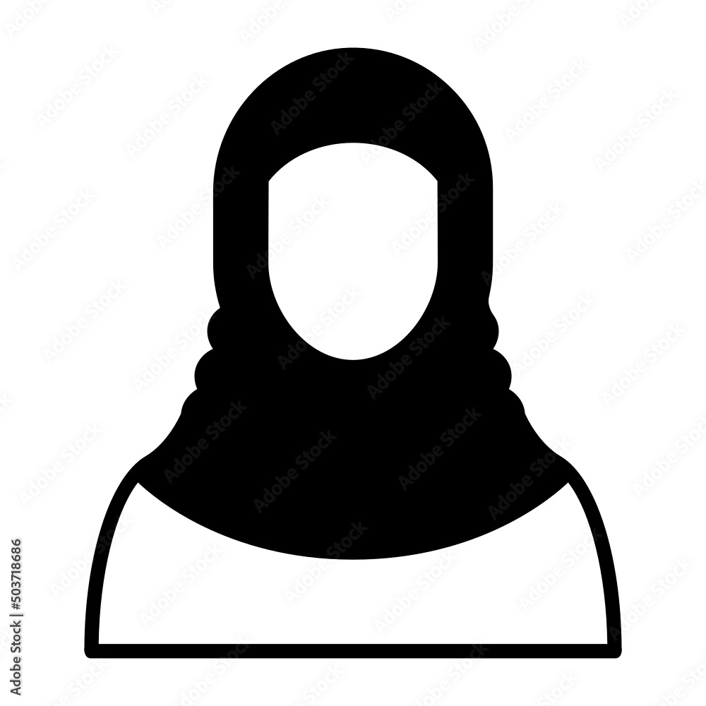 Muslim women wearing ehram or head scraf Concept, Female in Hijab or ...