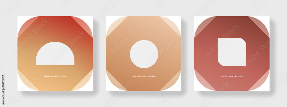 Trendy social media square layout, instagram and facebook posts with ...