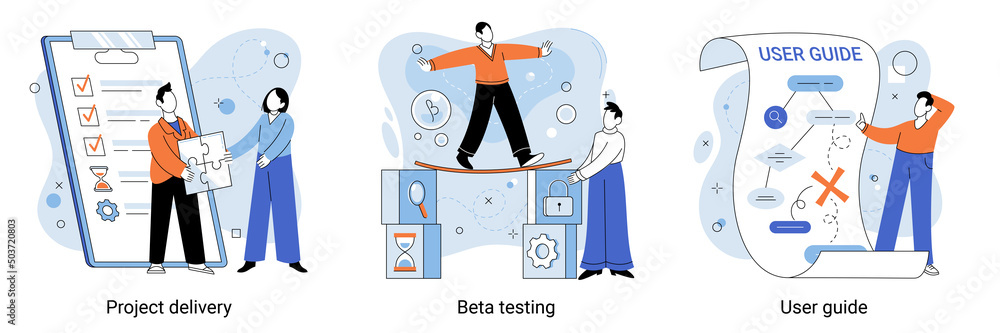 Customer experience, project delivery, beta testing, user guide ...