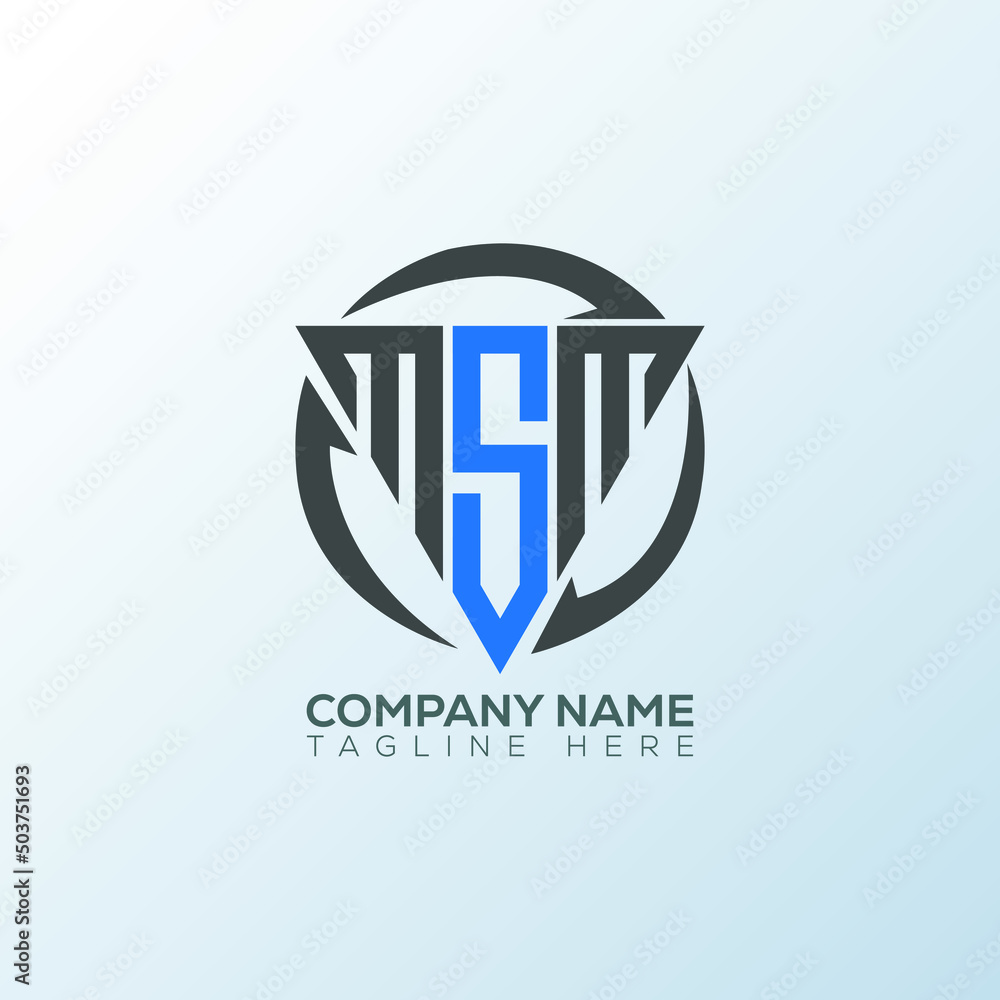 MSM letter logo design on white background.MSM creative initials letter logo concept.MSM letter ...