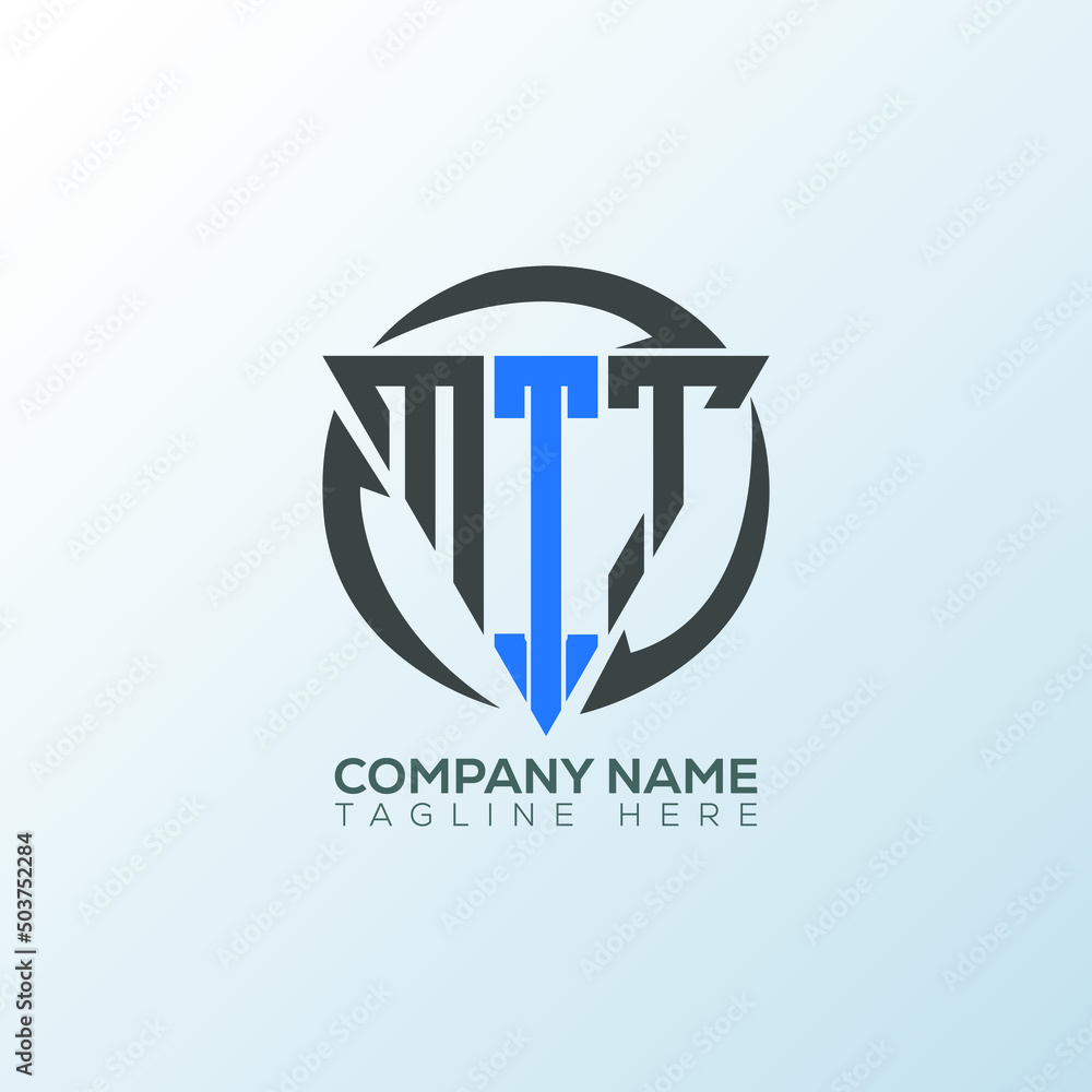 MTT letter logo design on white background.MTT creative initials letter ...