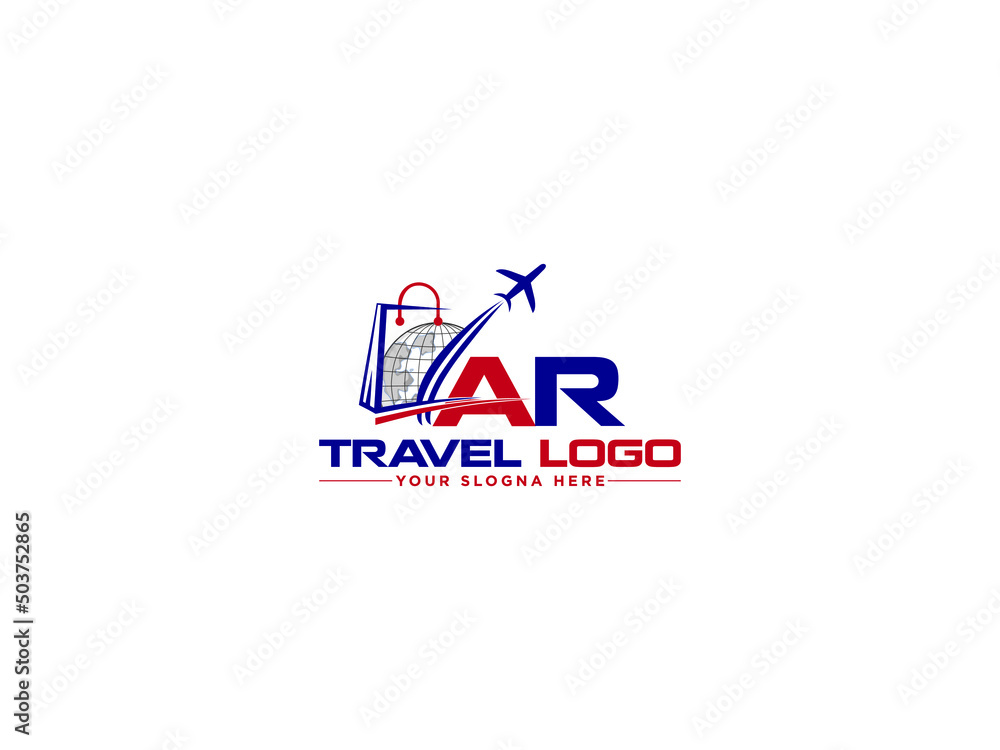 Colorful AR Logo Icon, Letter Ar ra Logo Image Vector For Travel Agency ...