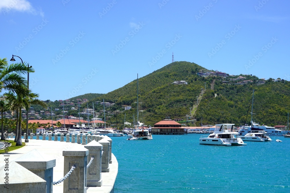 Charlotte Amalie, St Thomas USVI waterfront Stock Photo | Adobe Stock