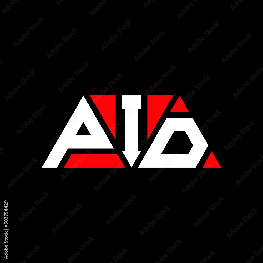 PID triangle letter logo design with triangle shape. PID triangle logo ...