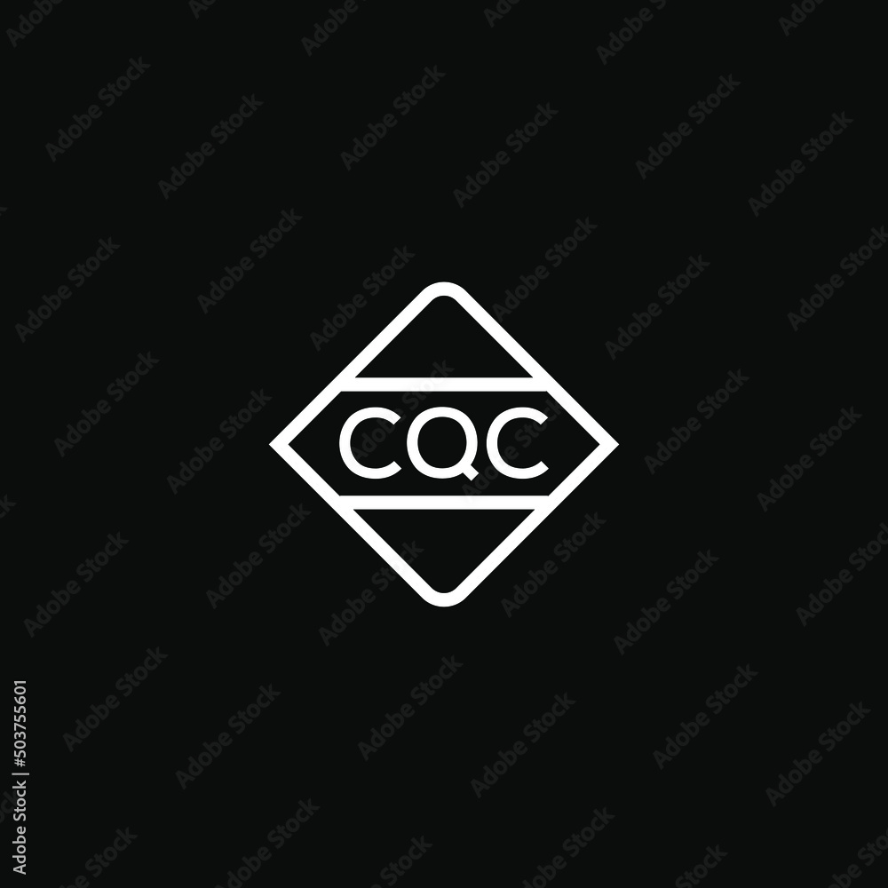 CQC letter design for logo and icon.CQC monogram logo.vector ...