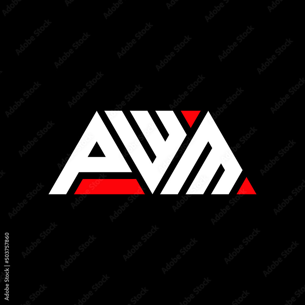 Pwm Triangle Letter Logo Design With Triangle Shape Pwm Triangle Logo Design Monogram Pwm