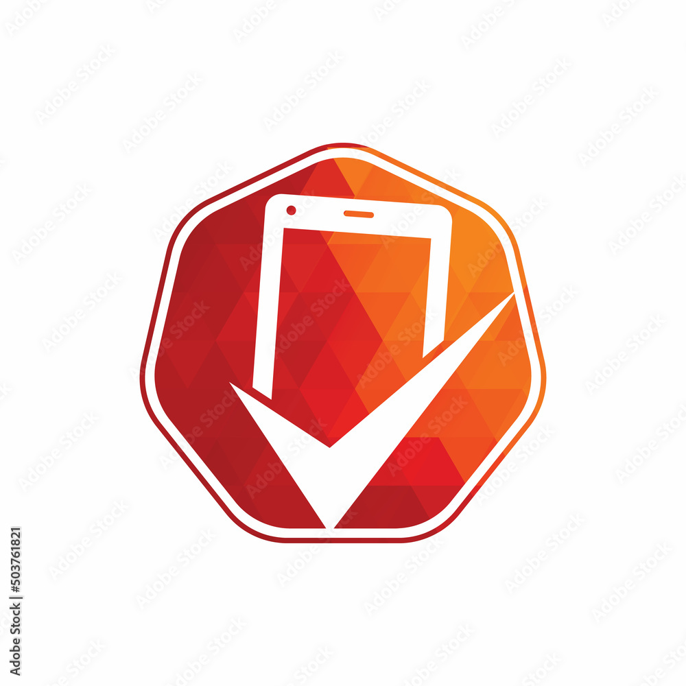Check mobile logo design template vector. Mobile Repair Logo icon ...