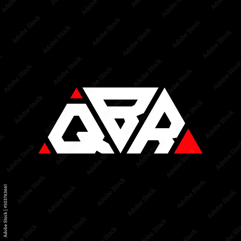 Vetor de QBR triangle letter logo design with triangle shape. QBR ... Vetor de QBR triangle letter logo design with triangle shape. QBR ...