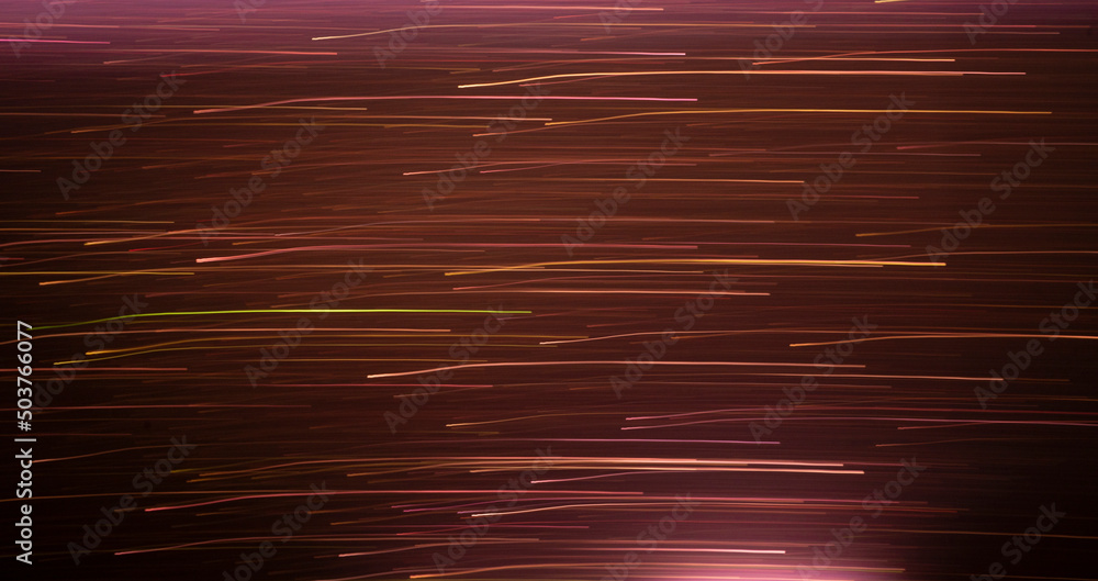 Red light graphics moving in lines on a dark background. Stock ...