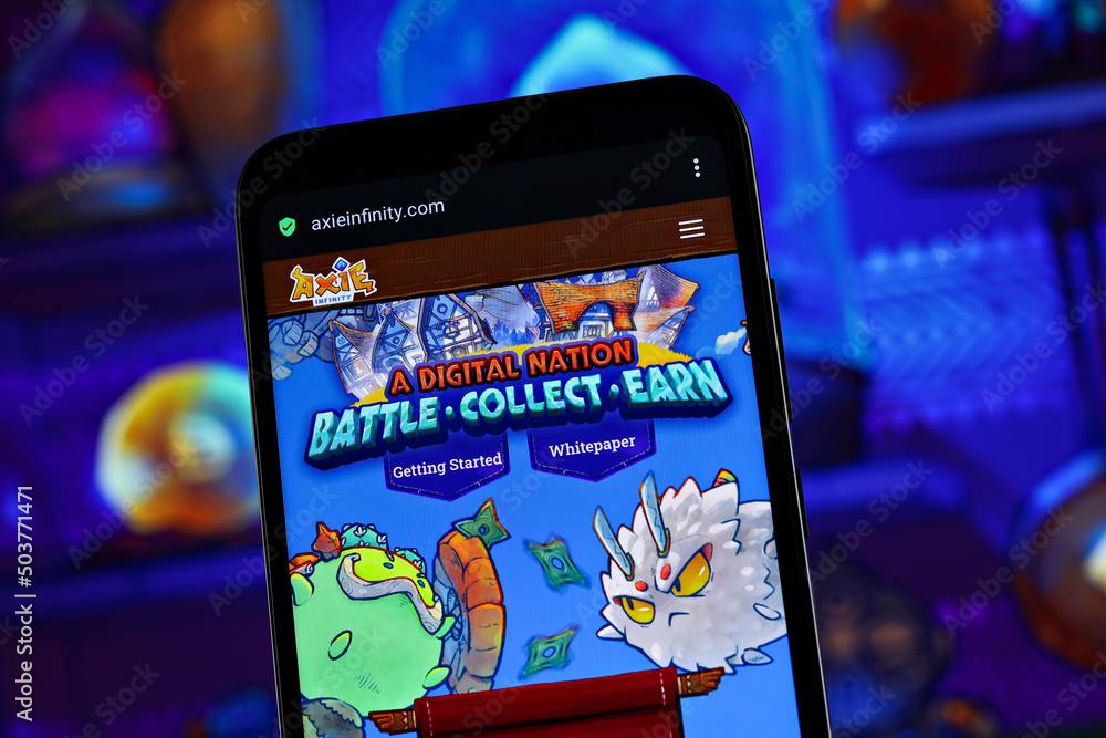 Axie Infinity editorial. Illustrative photo for news about Axie ...