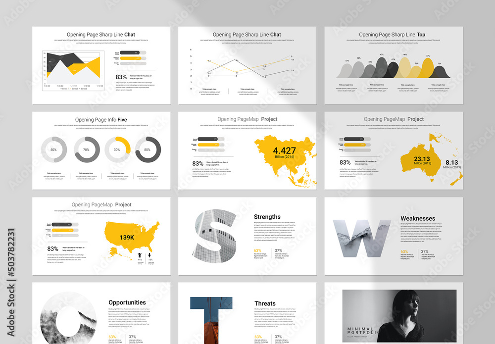 Infographic Presentation Layout Stock Template | Adobe Stock