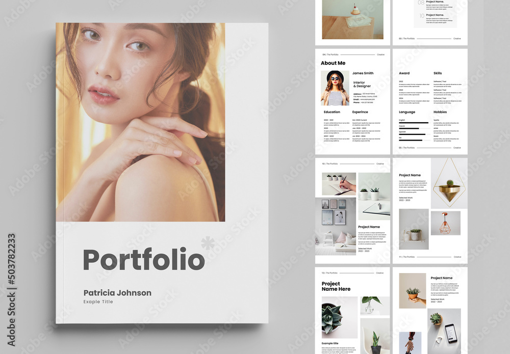 Portfolio Layout Stock Template | Adobe Stock