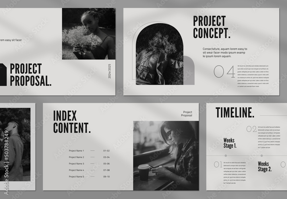 Modern Presentation Layout Stock Template | Adobe Stock