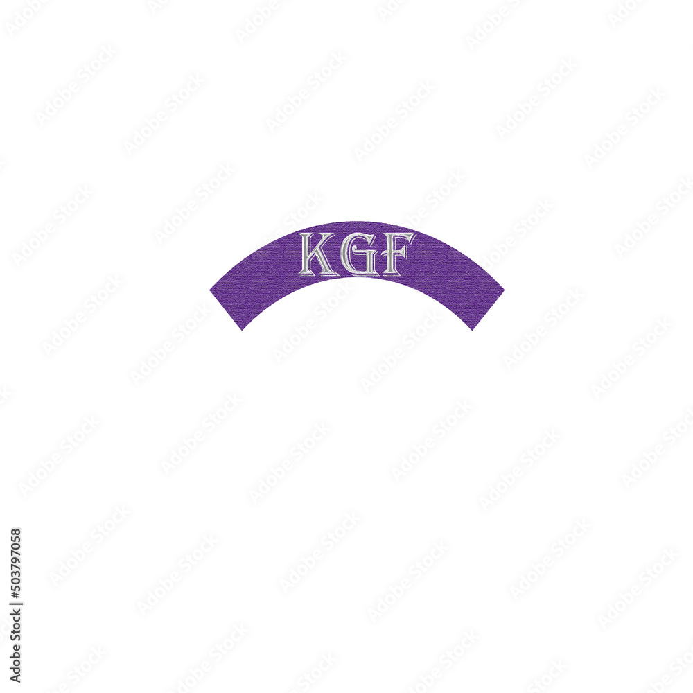 KGF logo design on white background, kgf letter. Stock Vector | Adobe Stock