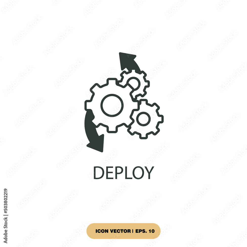 deploy icons symbol vector elements for infographic web Stock Vector ...