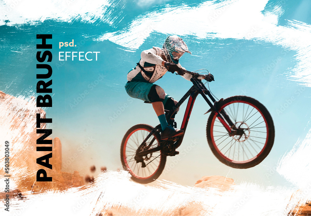 Paint Brush Effect Stock Template | Adobe Stock