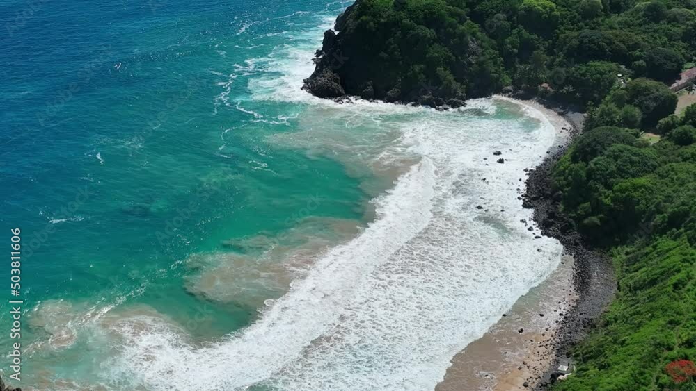 Fernando de Noronha Brazil. Seaside beach city at archipelago of ...