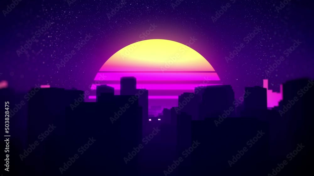 Video Stock Retro Background Sci fi retro background for retro , arcade ...