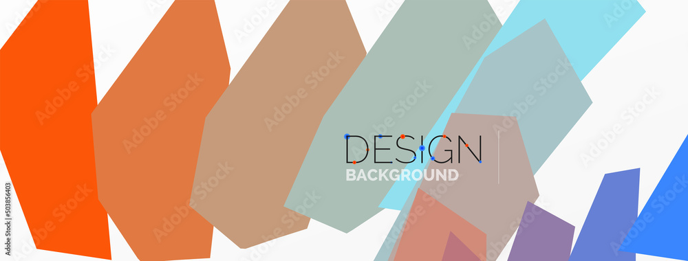 Background colorful shapes template. Wallpaper for concept of AI technology, blockchain ...