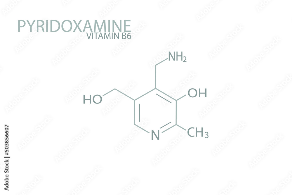 Doxamine molecular skeletal chemical formula. Stock Vector | Adobe Stock