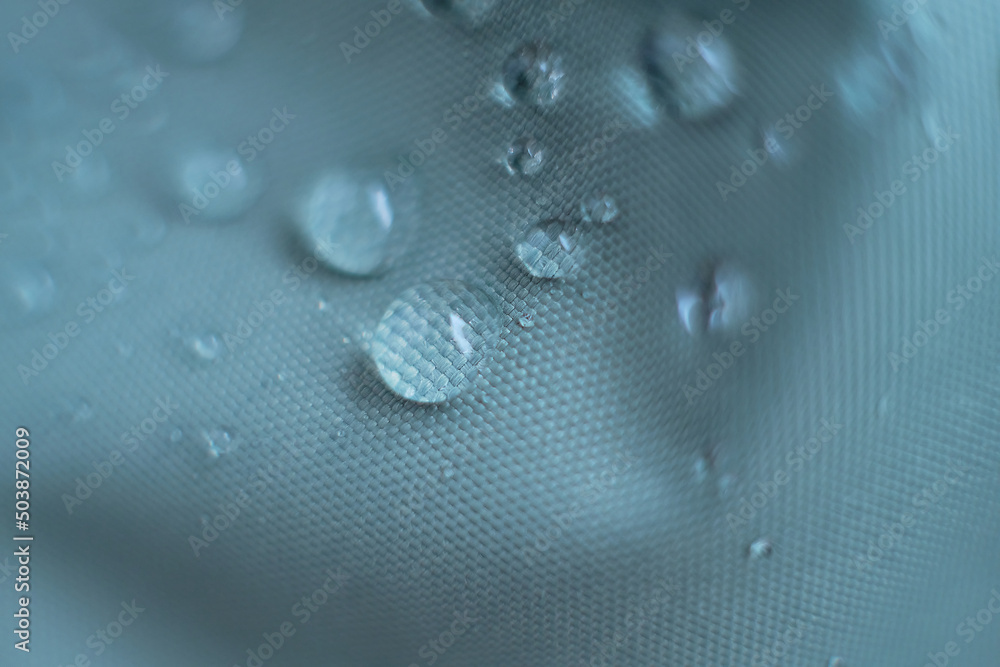 waterproof fabric with waterdrops. non woven fabric water texture ...