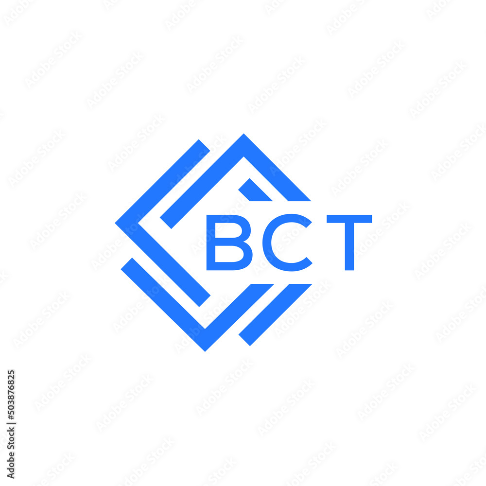 BCT technology letter logo design on white background. BCT creative ...