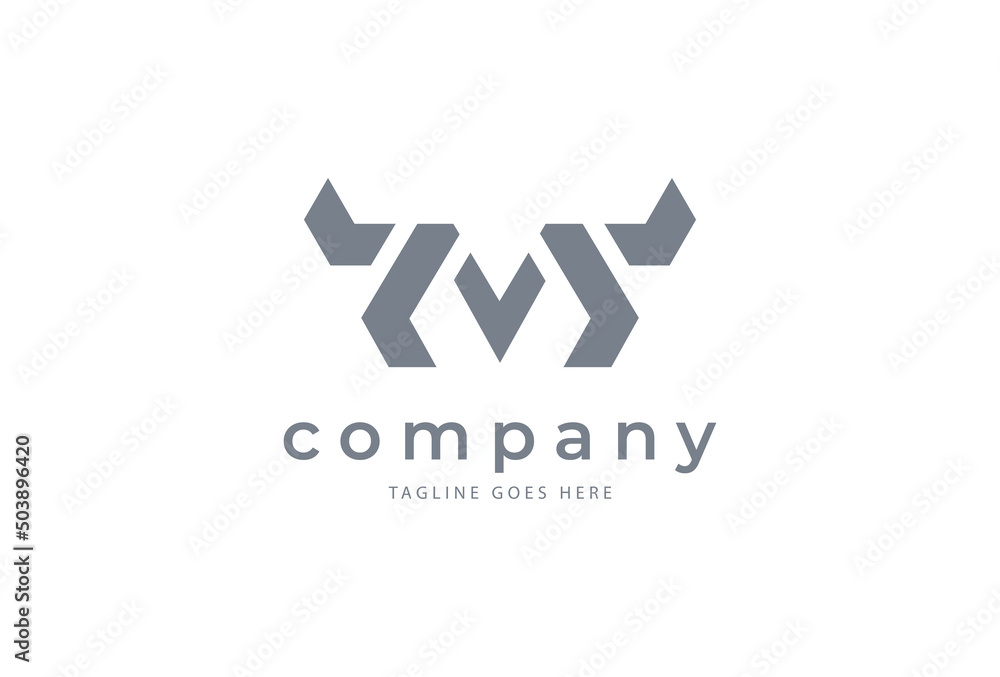 Initial M horn Logo, modern letter M with horn design logo, vector ...