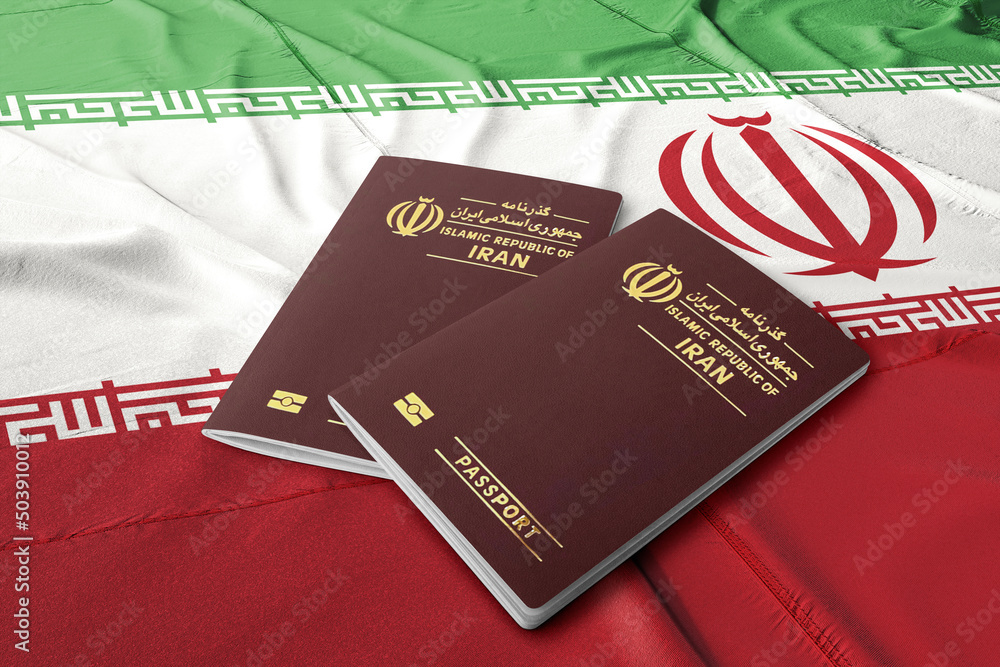 Iranian passport on its flag ,Iranian passports, also known as Persian ...