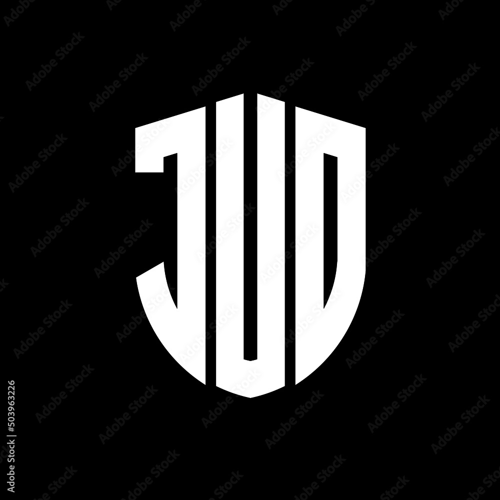 JVD letter logo design. JVD modern letter logo with black background ...