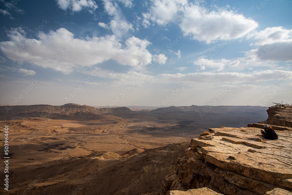 Fotka „Ramon Crater Makhtesh Ramon, the largest in the world, as seen ...