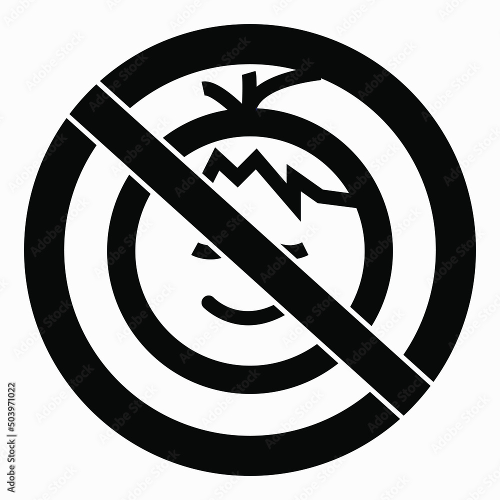 No children. Use by children is prohibited. Child prohibition icon. Do ...