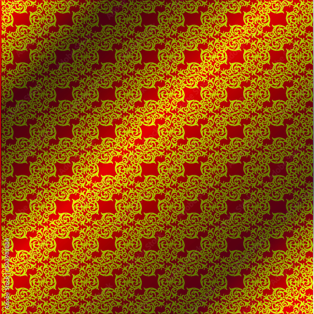 Royal vector textile on red background, luxury red royal wallpaper ...