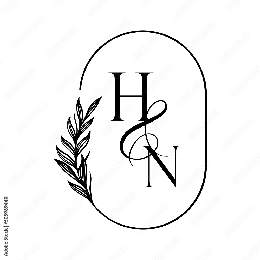 nh, hv, Elegant Wedding Monogram, Wedding Logo Design, Save The Date ...