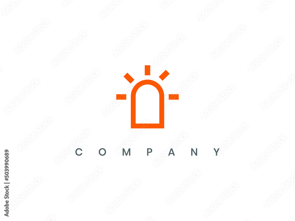 Lighting logo design, line bulb logo design, light bulb lamp vector ...